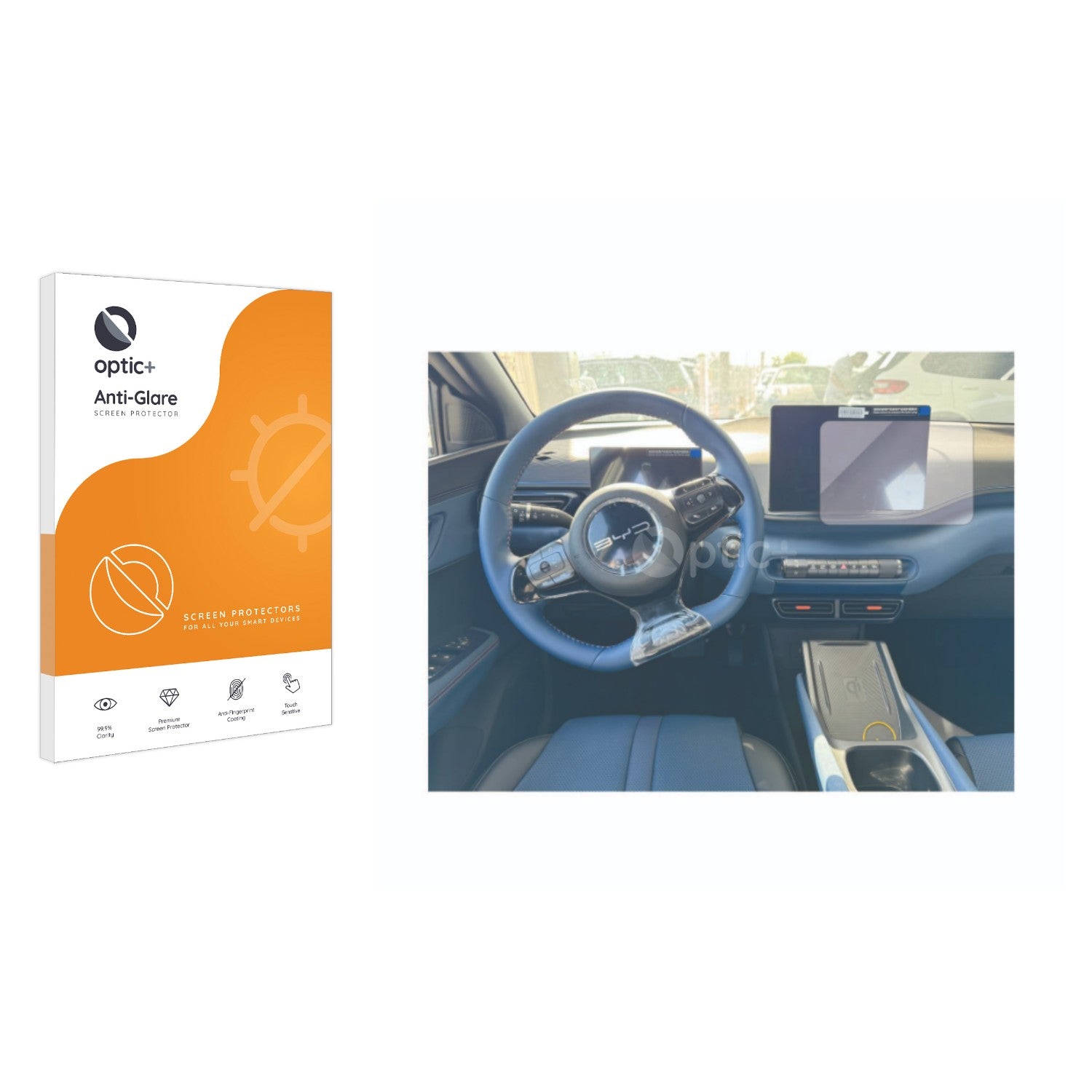 Optic+ Anti-Glare Screen Protector for BYD Seagull 7" Cockpit Display - ScreenShield