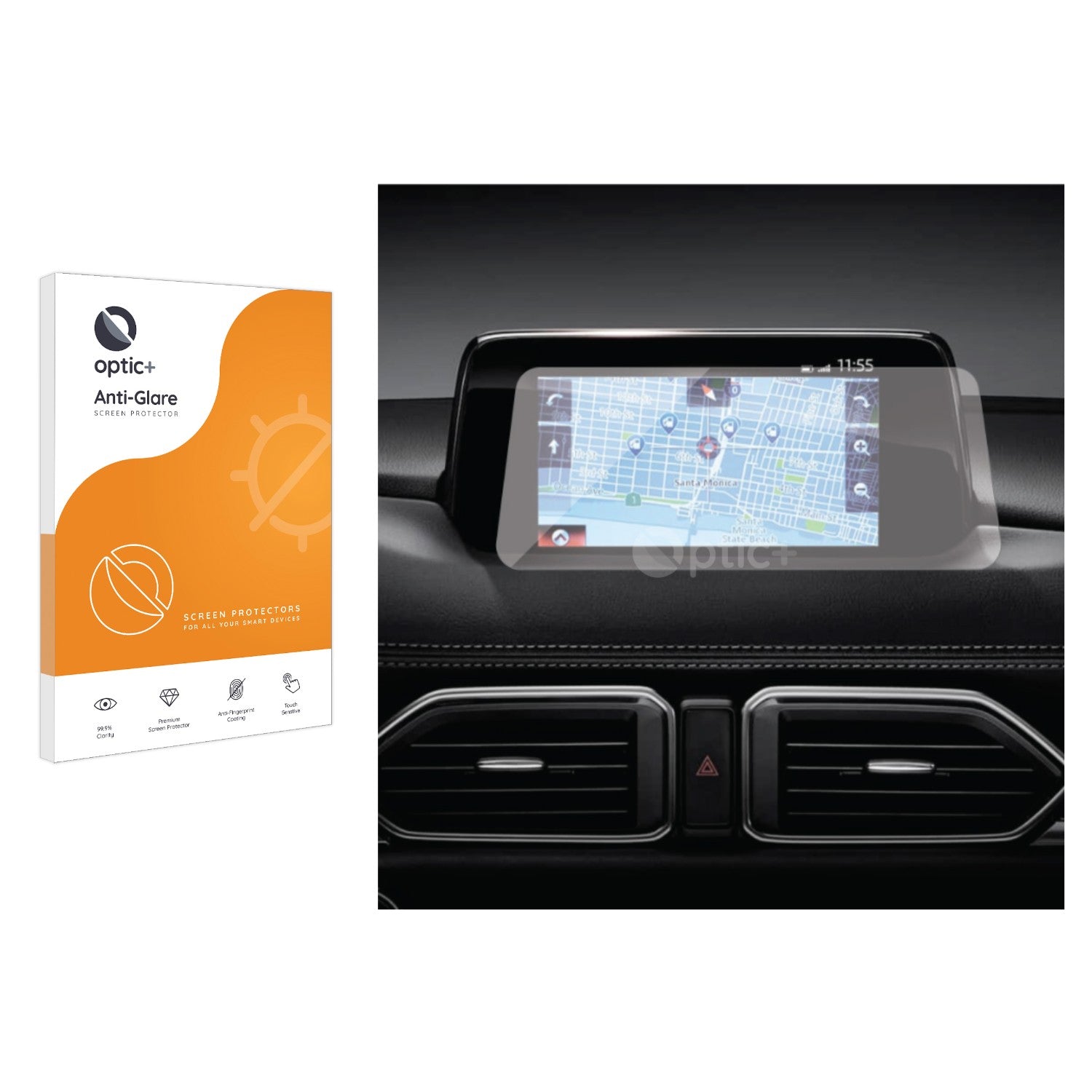 Optic+ Anti-Glare Screen Protector for Mazda CX5 2019 Infotainment System - ScreenShield