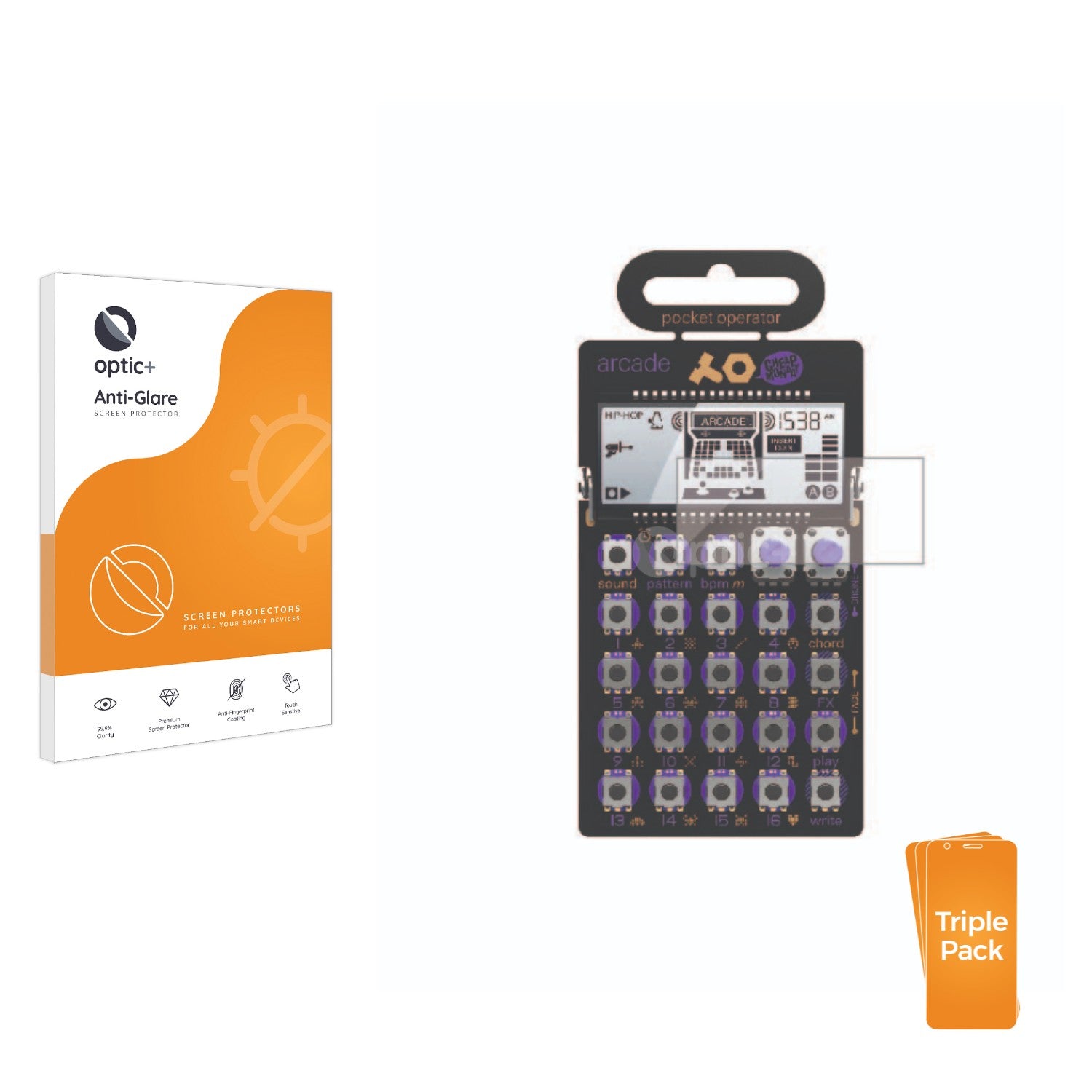 3pk Optic Anti Glare Screen Protectors For Teenage Engineering Po 20