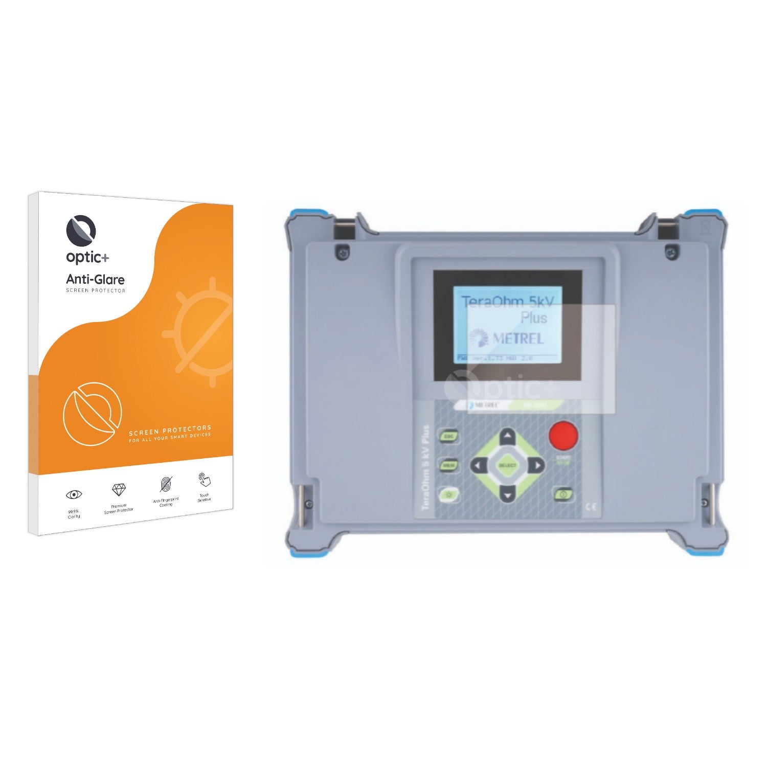 Optic+ Anti-Glare Screen Protector for Metrel TeraOhm 5k Megger ...