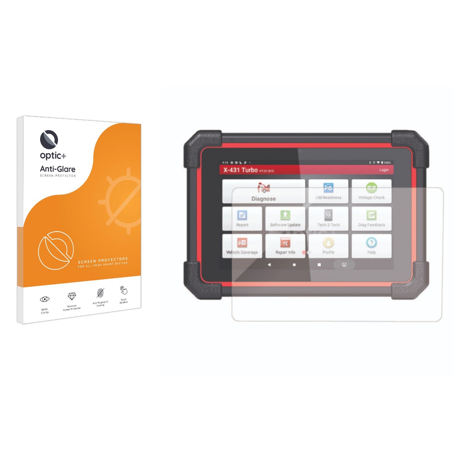 Optic+ Anti-Glare Screen Protector for Launch X431 Turbo III - ScreenShield