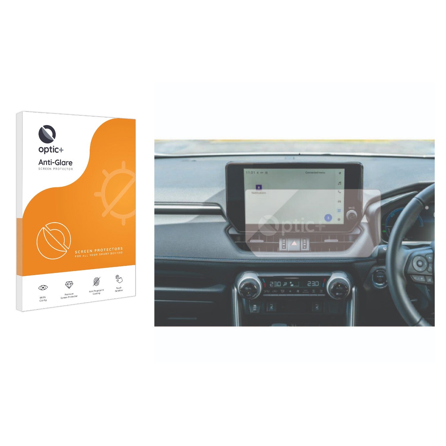 Optic+ Anti-Glare Screen Protector for 2024 Toyota RAV4 Hybrid GXL ...