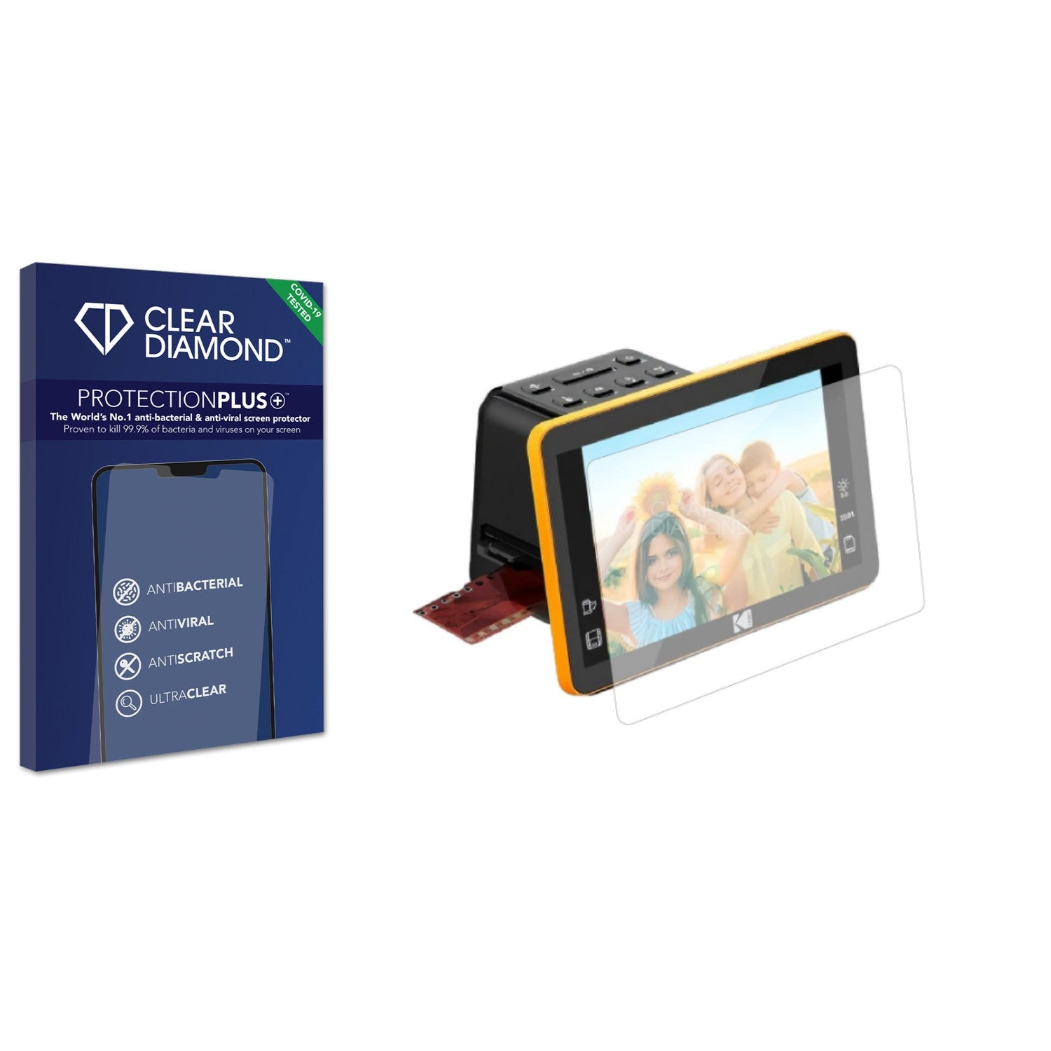 Clear Diamond Anti-viral Screen Protector for Kodak Slide N SCAN Film ...