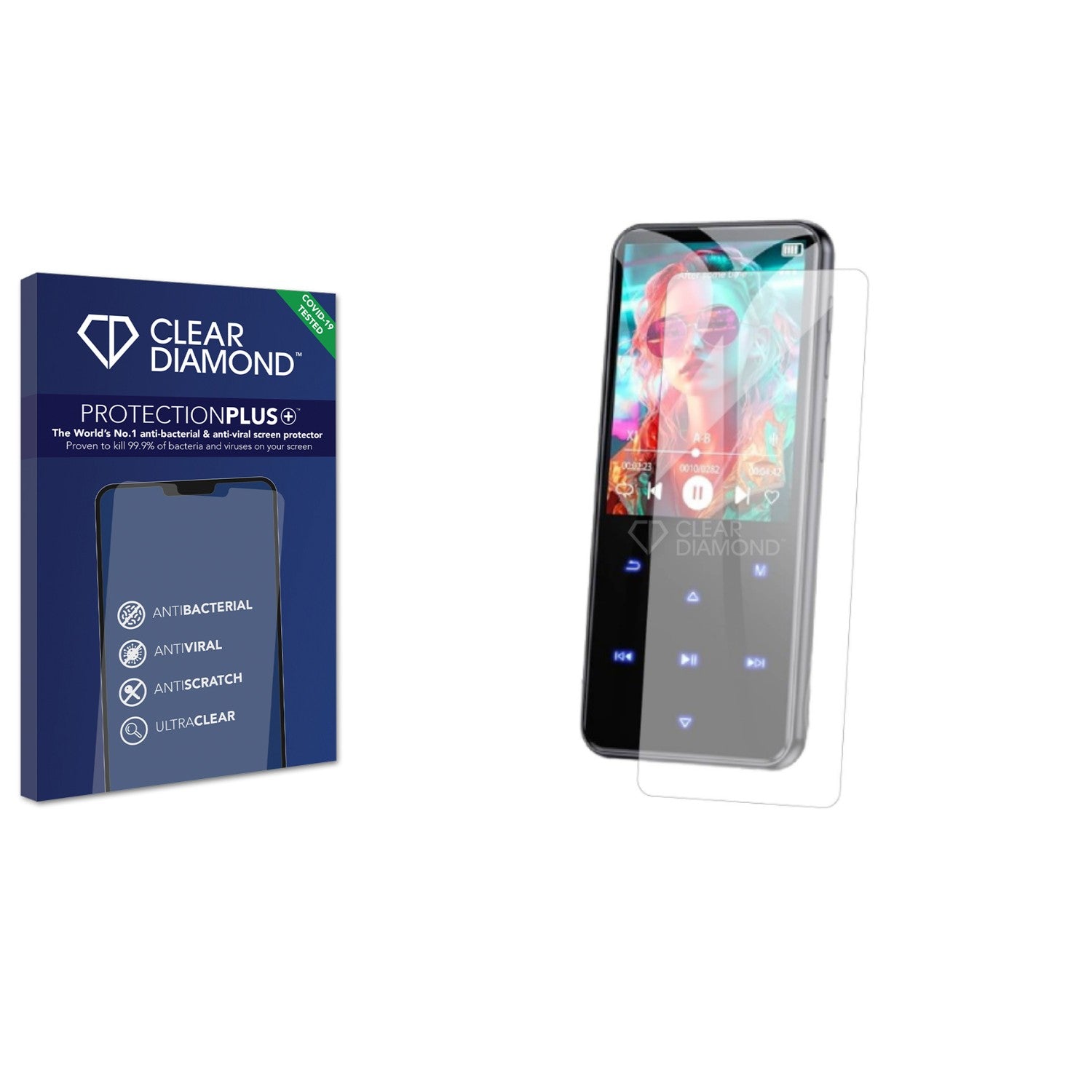 Clear Diamond Anti-viral Screen Protector for AGPtek M3 - ScreenShield