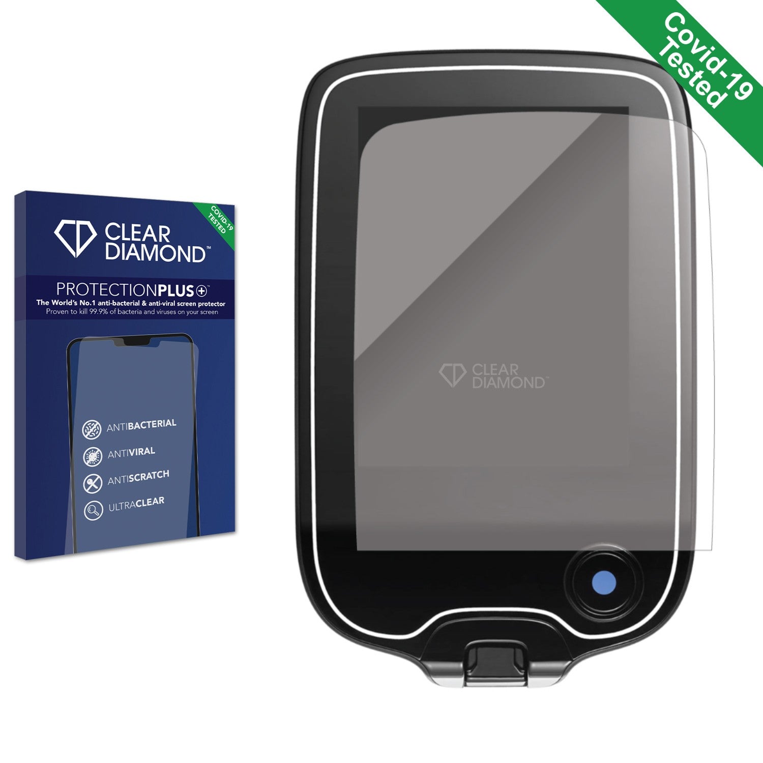 Clear Diamond Anti-viral Screen Protector for Freestyle Libre 3 ...