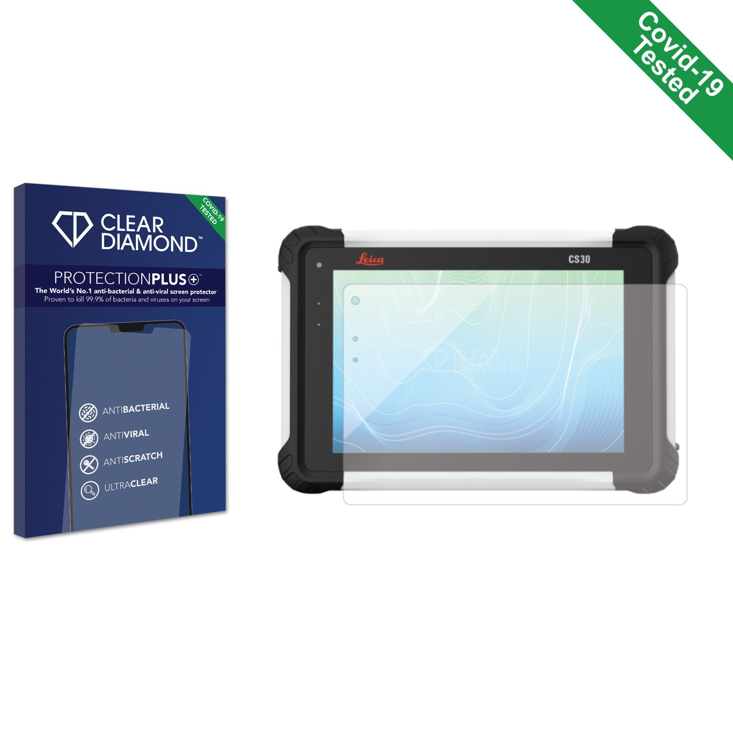 Clear Diamond Anti-viral Screen Protector for Leica CS30 Tablet ...