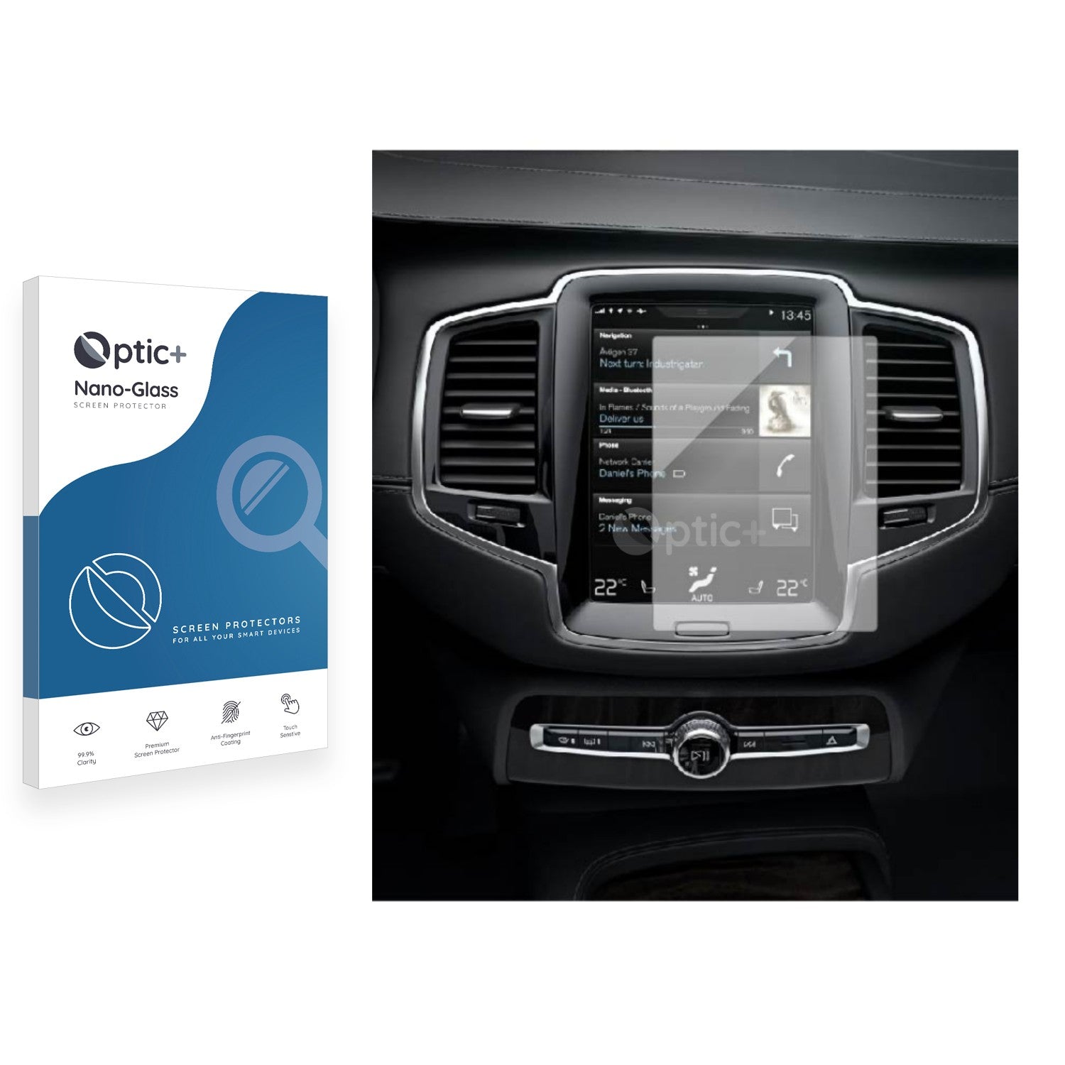 Optic+ Nano Glass Screen Protector for Volvo XC90 Sensus - ScreenShield