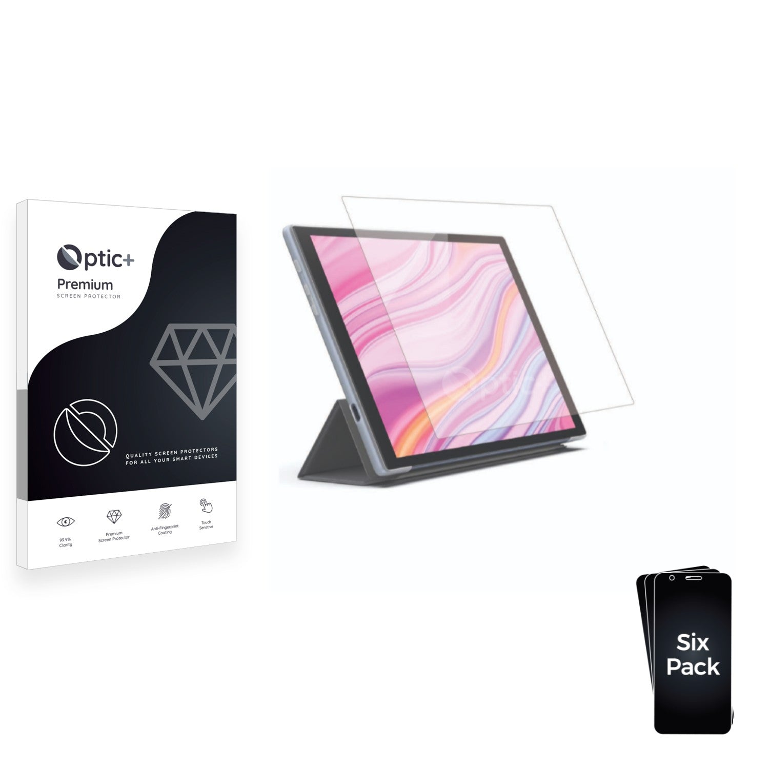 6pk Optic+ Premium Film Screen Protectors for Beneve M1038 - ScreenShield