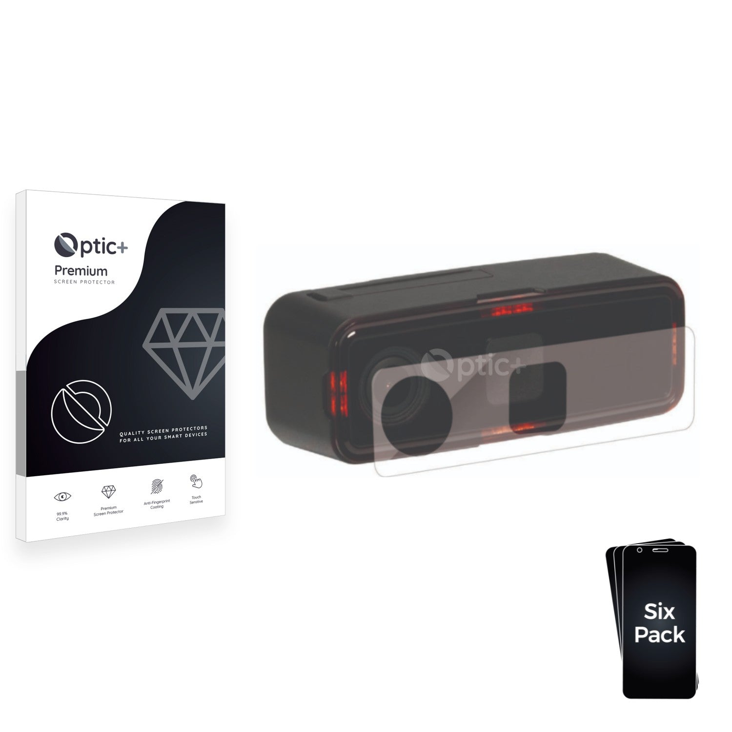 6pk Optic+ Premium Film Screen Protectors for Alps Alpine Ride Safety ...