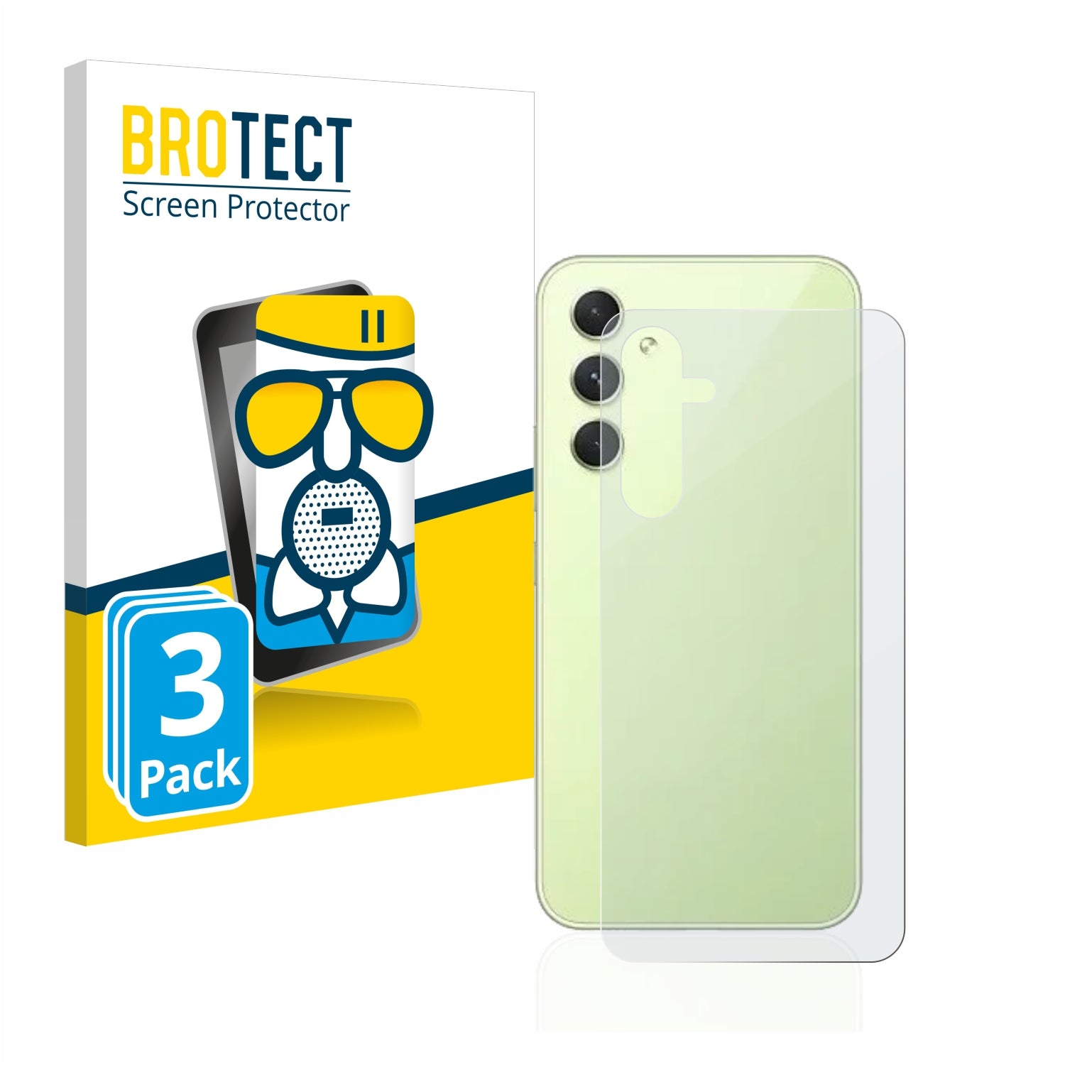 3x Anti-Glare Screen Protector for Samsung Galaxy A54 5G (Back ...
